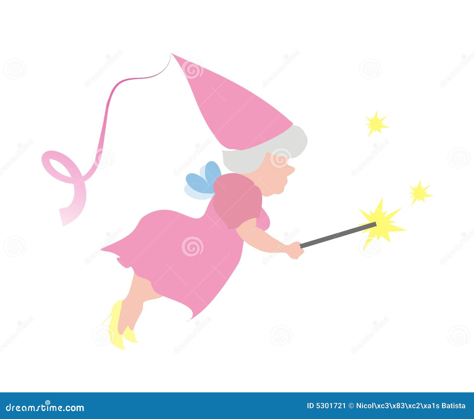 Gros vol de marraine illustration stock. Illustration du robe - 5301721