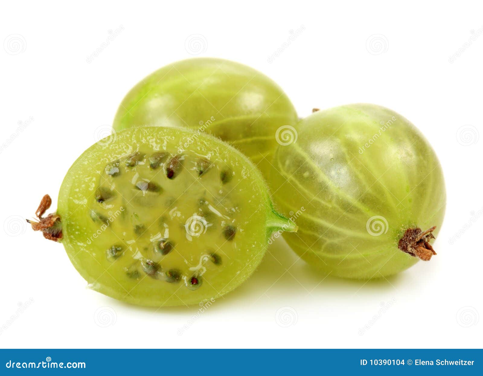 Grosellas espinosas verdes foto de archivo. Imagen de blanco - 10390104