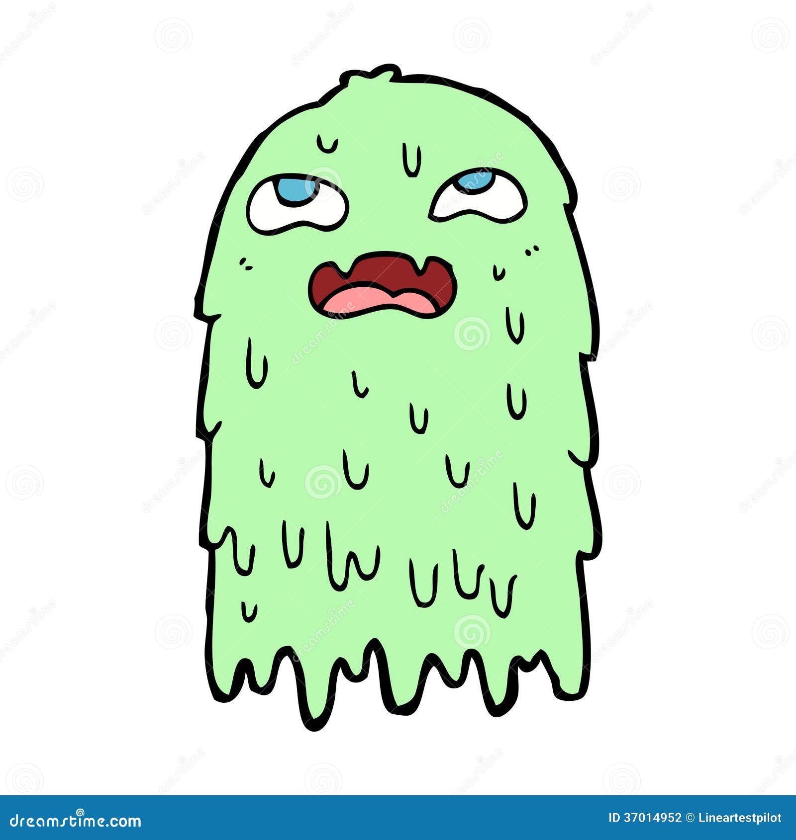 Gross cartoon ghost stock vector. Illustration of silly - 37014952