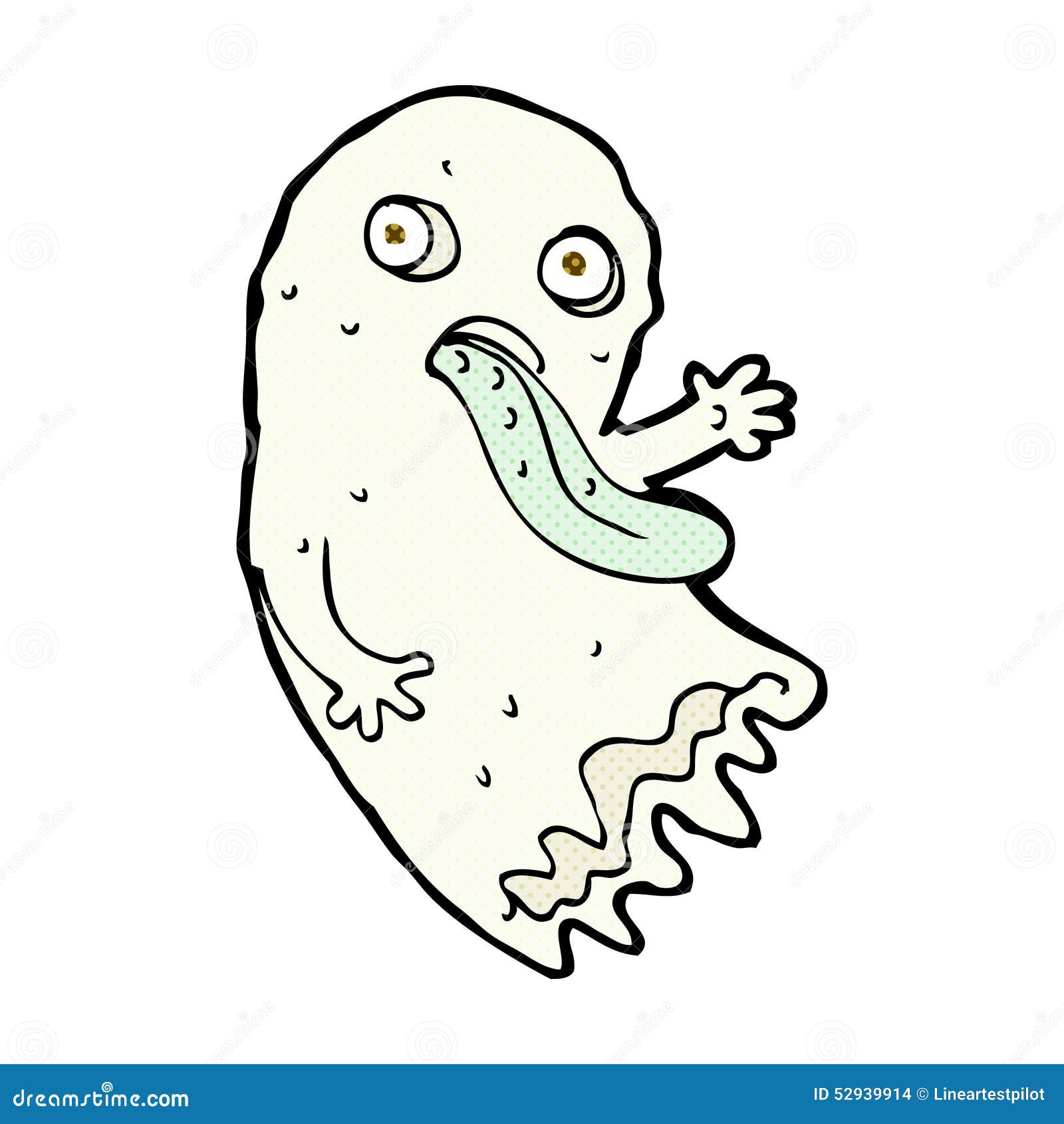 Gross Comic Cartoon Ghost Stock Image | CartoonDealer.com #52943527
