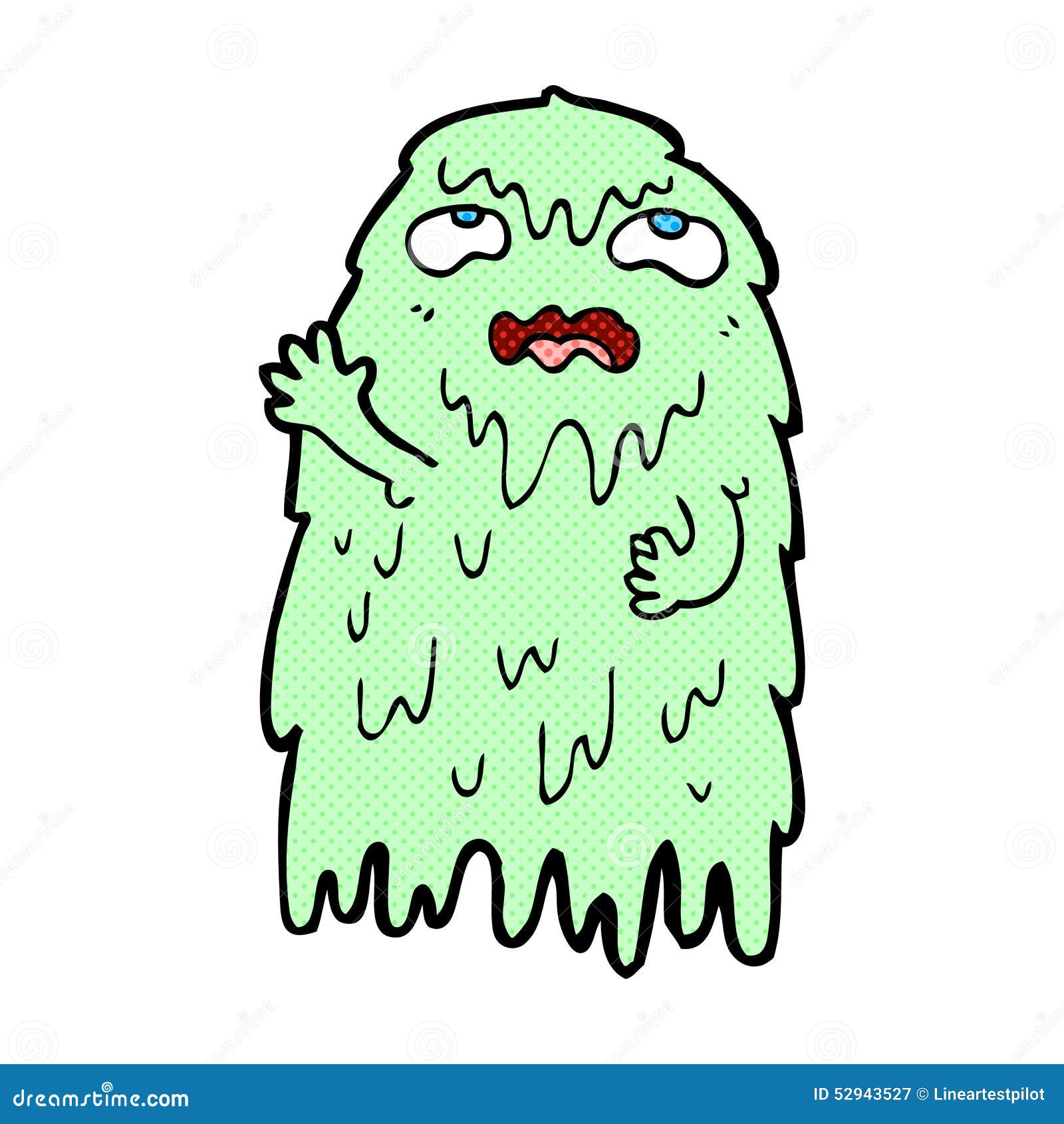 Gross Comic Cartoon Ghost Stock Image | CartoonDealer.com #52943527