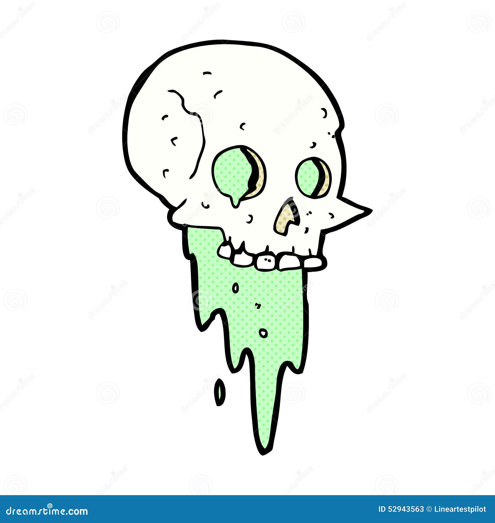 Gross Comic Cartoon Ghost Stock Image | CartoonDealer.com #52943527