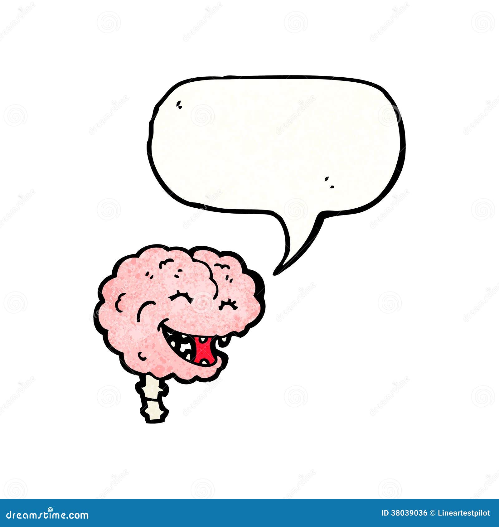 Gross Laughing Brain Cartoon Stock Vector - Illustration of textured ...
