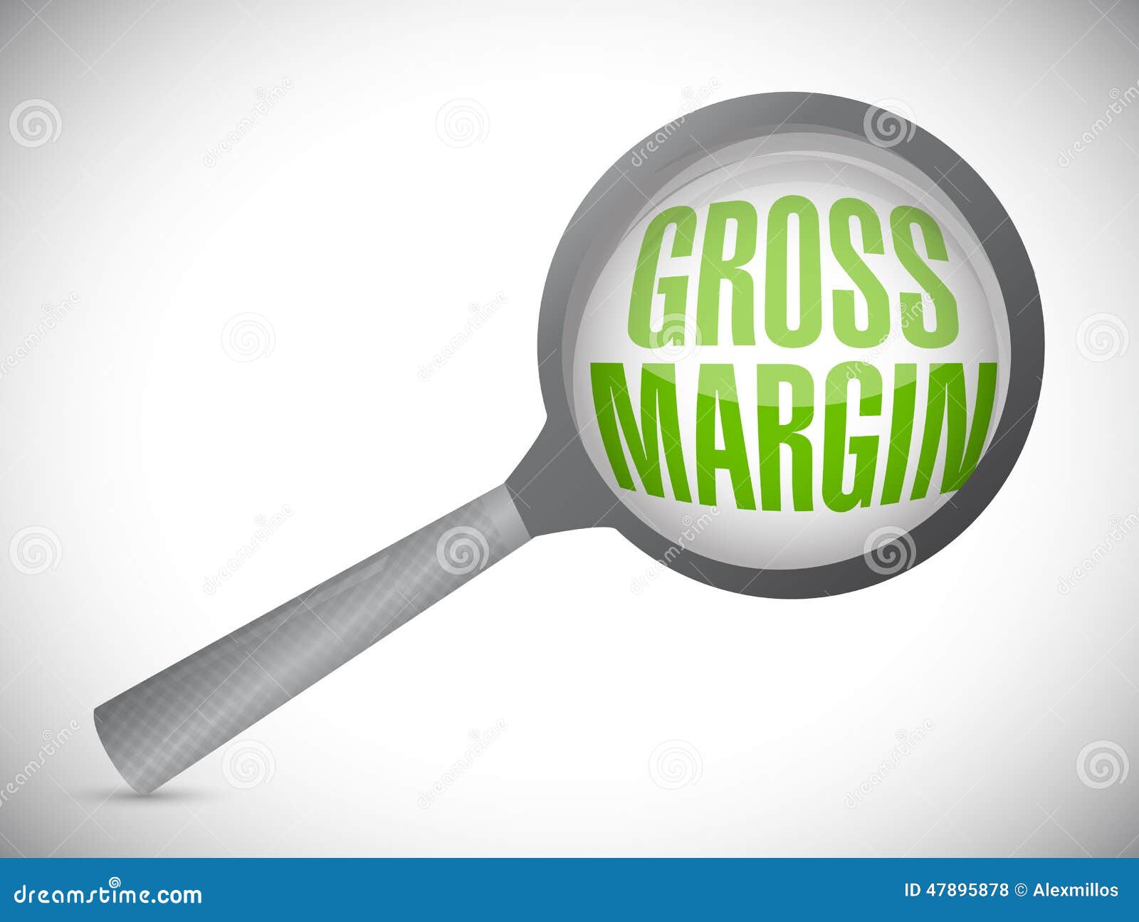 Gross Margin Magnify Search Illustration Design Stock Illustration ...
