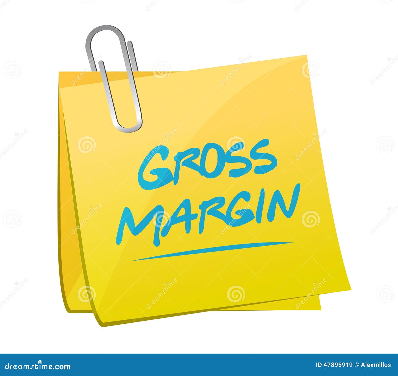Gross Margin Color Graph. Illustration Royalty-Free Cartoon ...