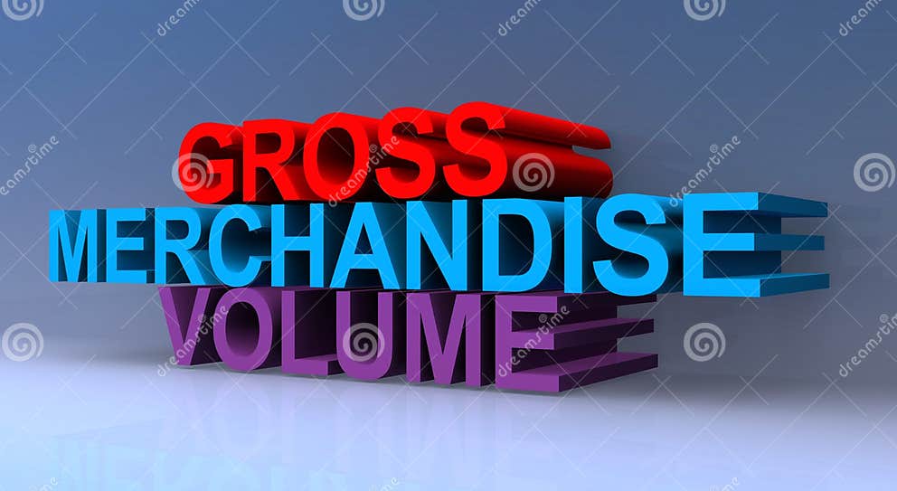 Gross merchandise volume stock illustration. Illustration of happy ...