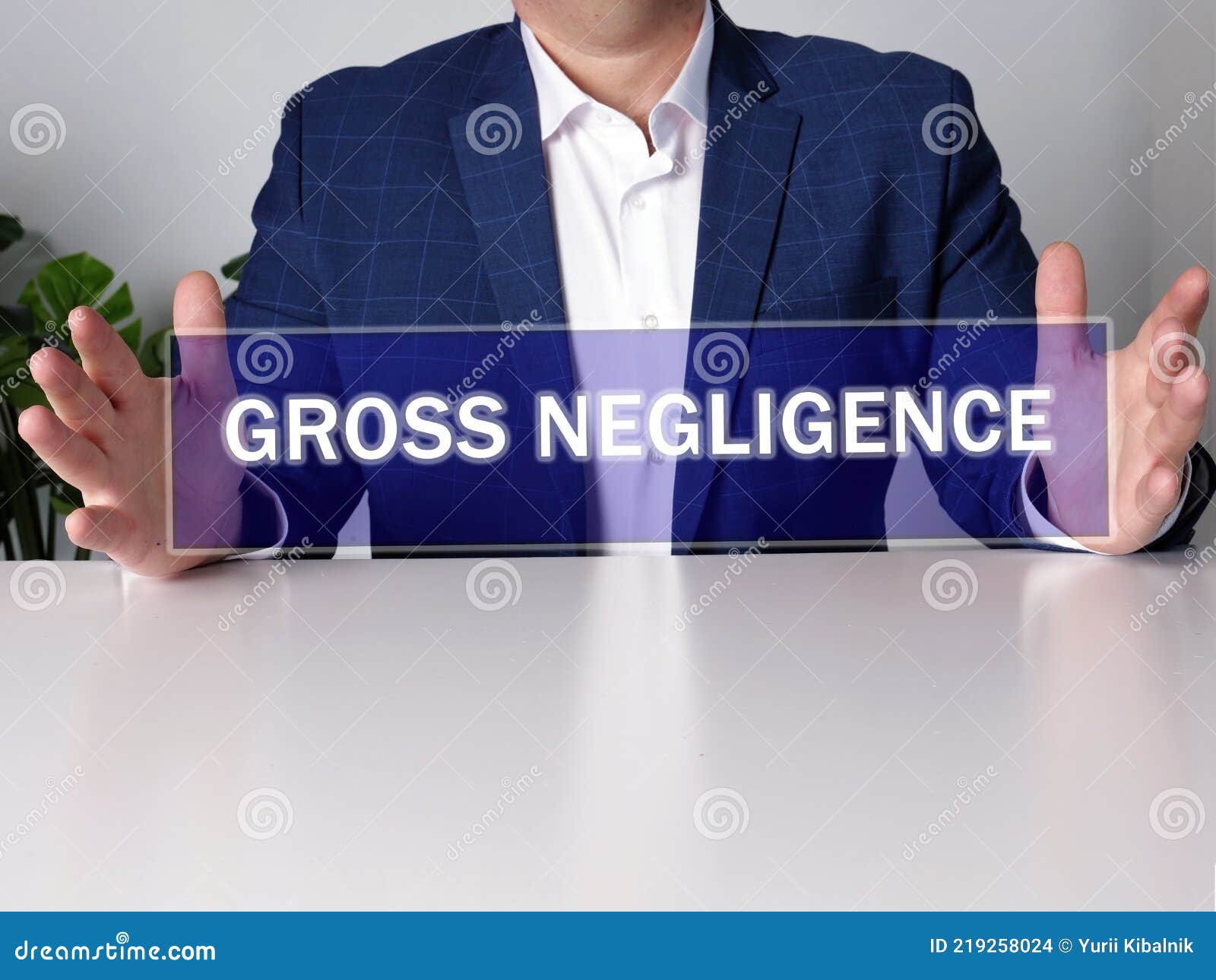 GROSS NEGLIGENCE Phrase on the Screen Stock Photo - Image of ...