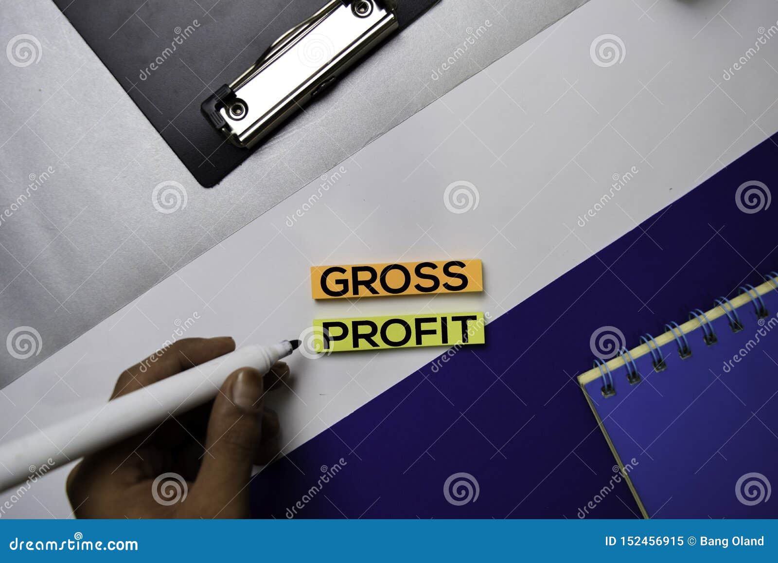 Gross Profit Text on Sticky Notes with Color Office Desk Concept Stock ...