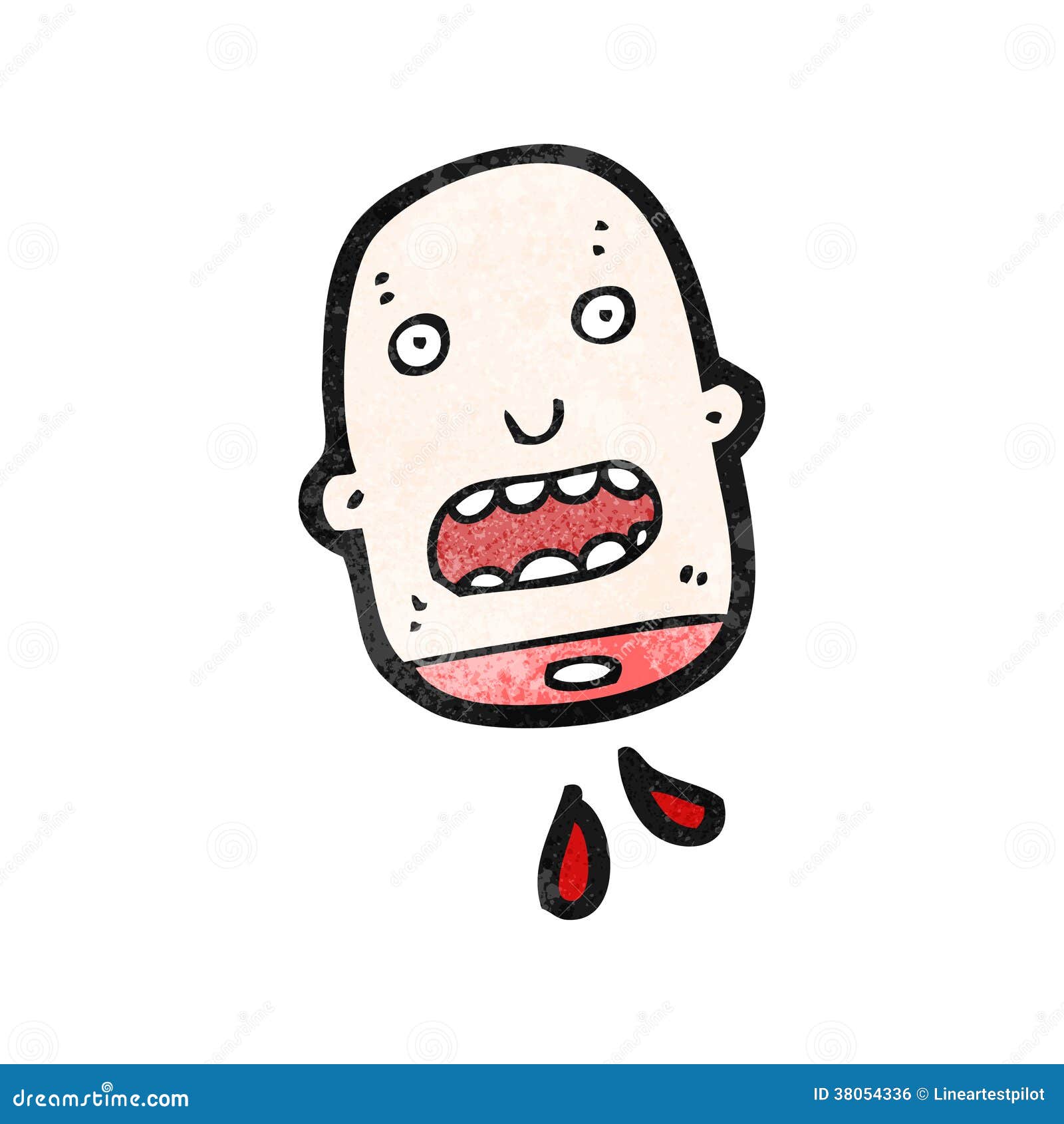 Gross severed head cartoon stock vector. Illustration of gross - 38054336