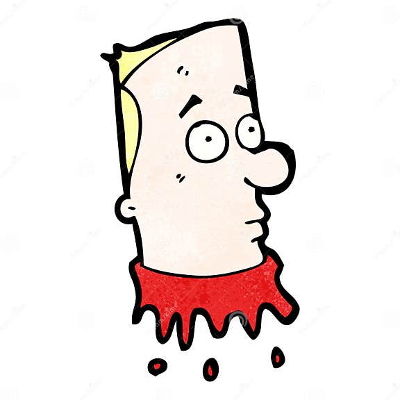 Gross severed head cartoon stock vector. Illustration of grunge - 38067788
