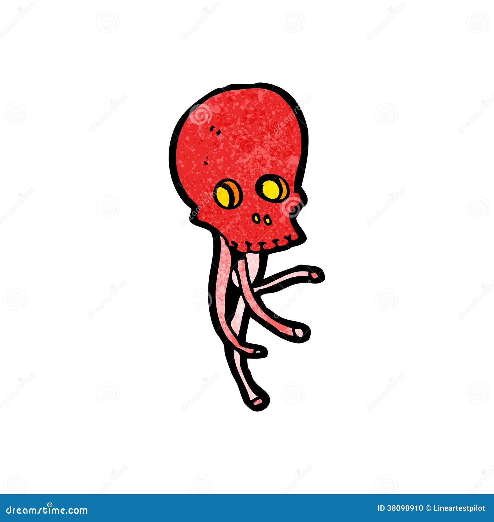 Gross skull cartoon stock vector. Illustration of halloween - 38090910