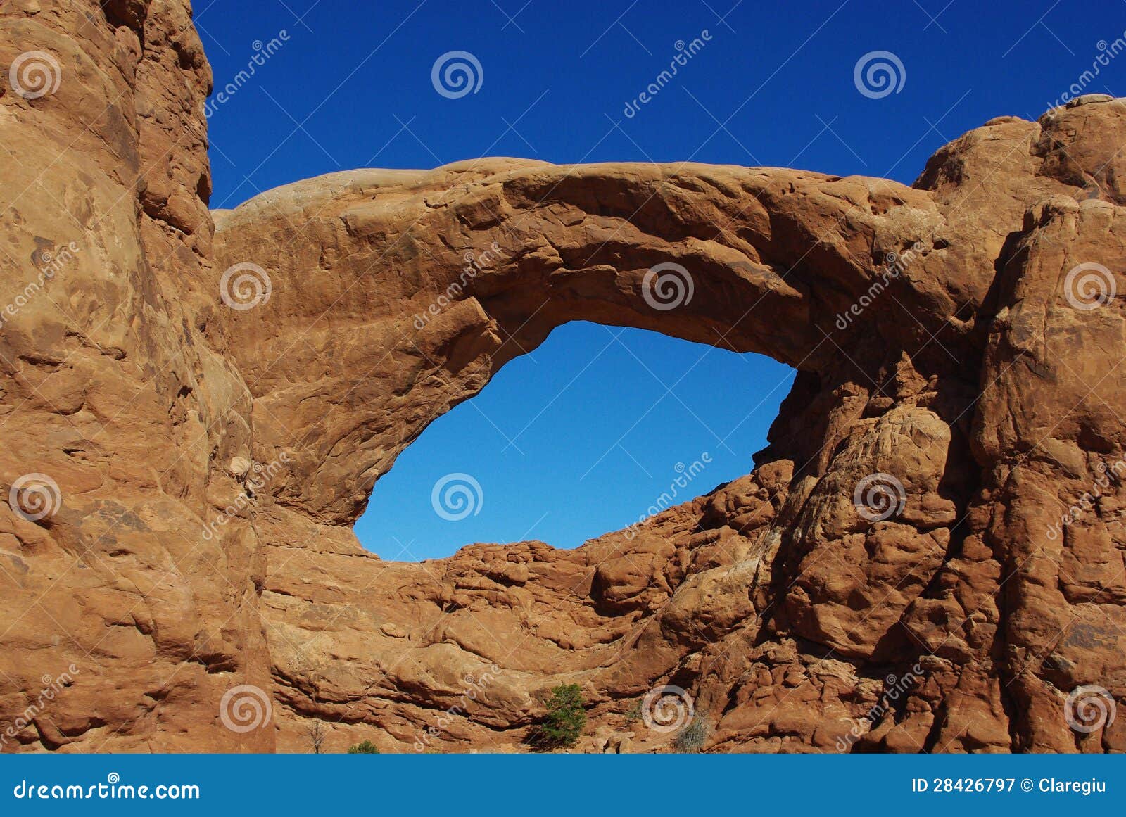 Grote Boog in Het Nationale Park Van Bogen, Utah Stock Afbeelding ...