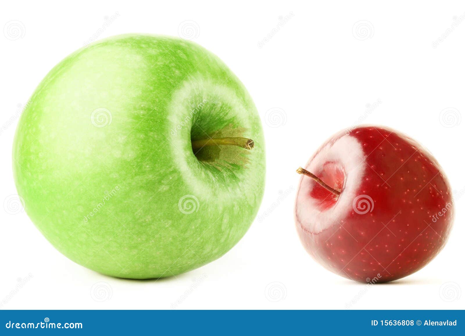 Grote en kleine appel stock foto. Image of smakelijk - 15636808