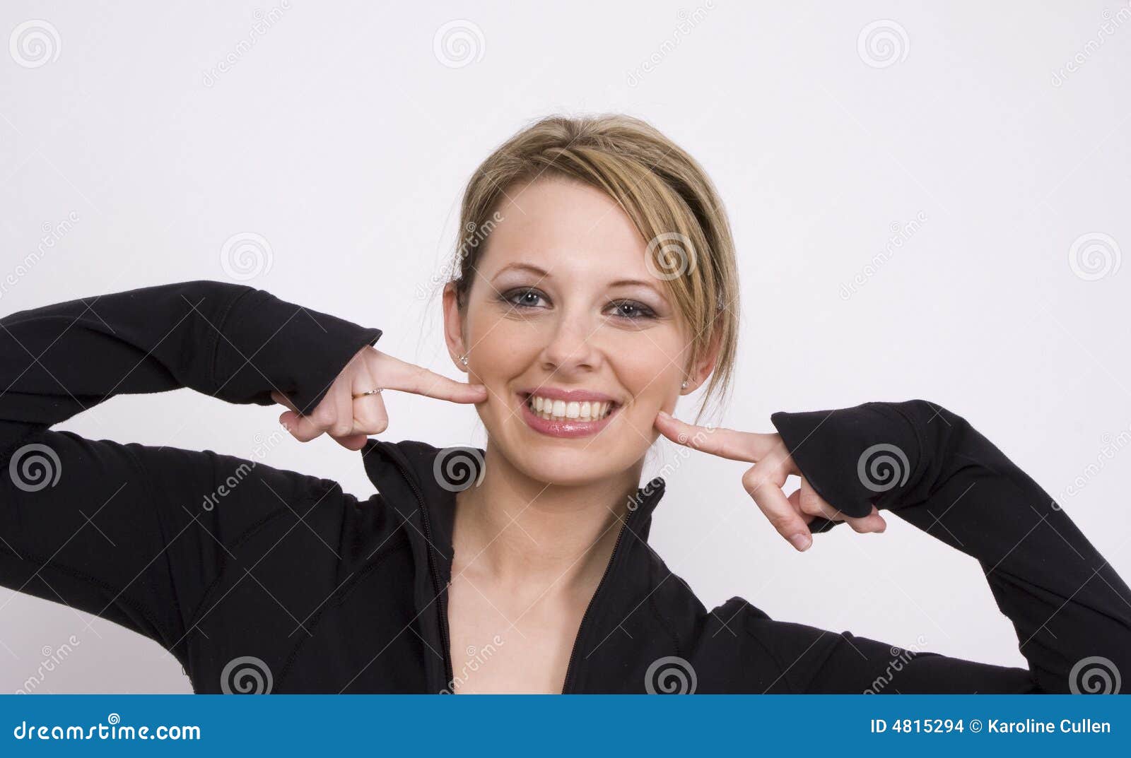 Grote Glimlach stock foto. Image of handen, vriendschappelijk - 4815294