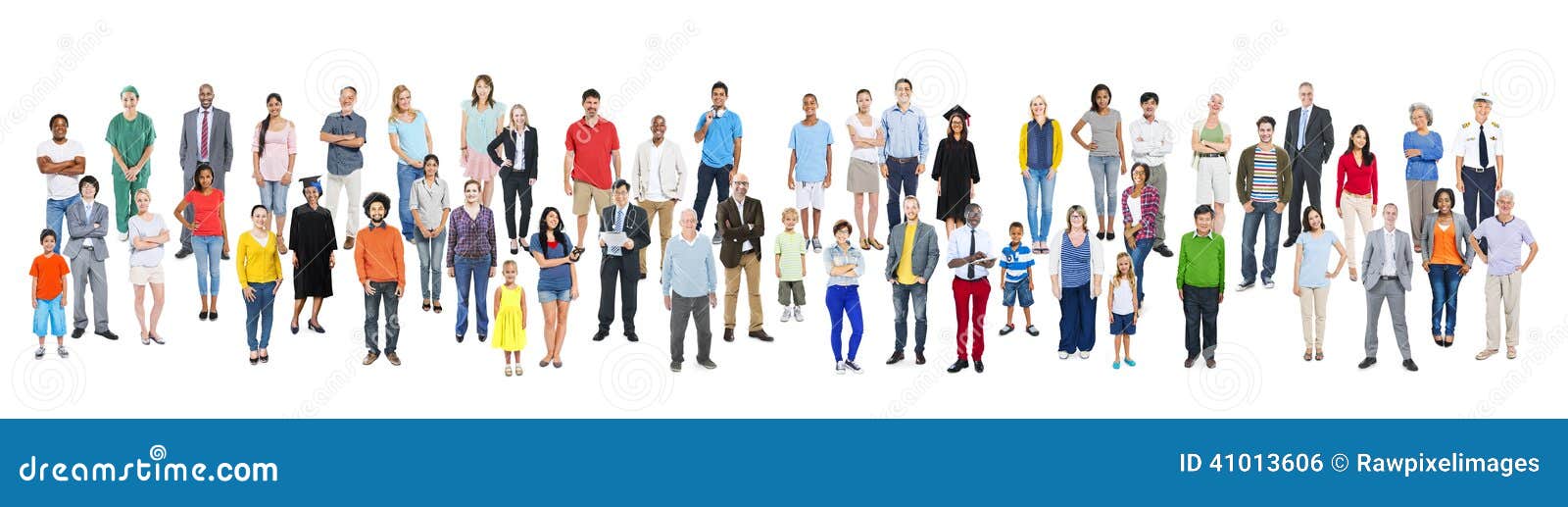 Grote Groep Multi-etnische Mensen Met Diverse Beroepen Stock Foto ...