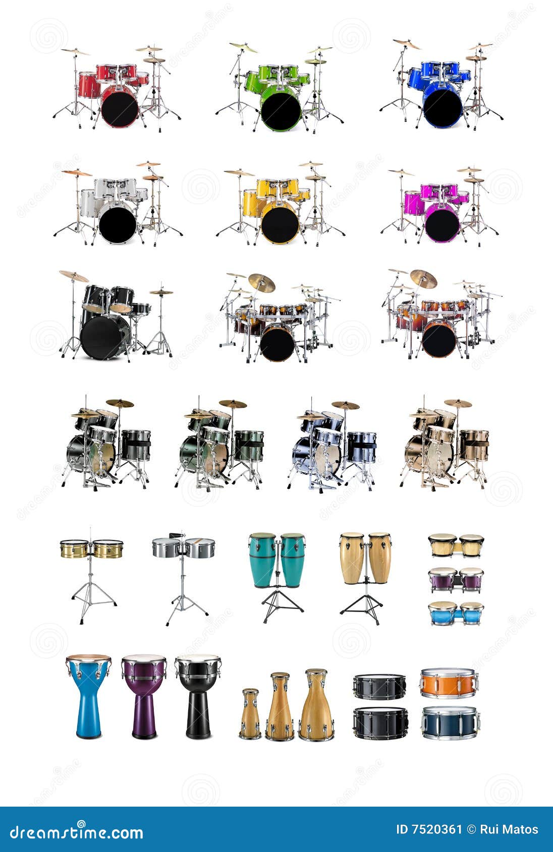 Grote Groep Muzikale Instrumenten Stock Illustratie - Illustration of ...