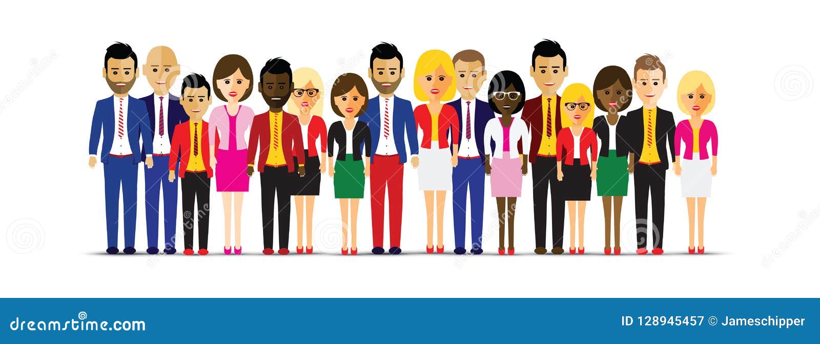 Grote Groep Verschillende Mensen Vector Illustratie - Illustration of ...