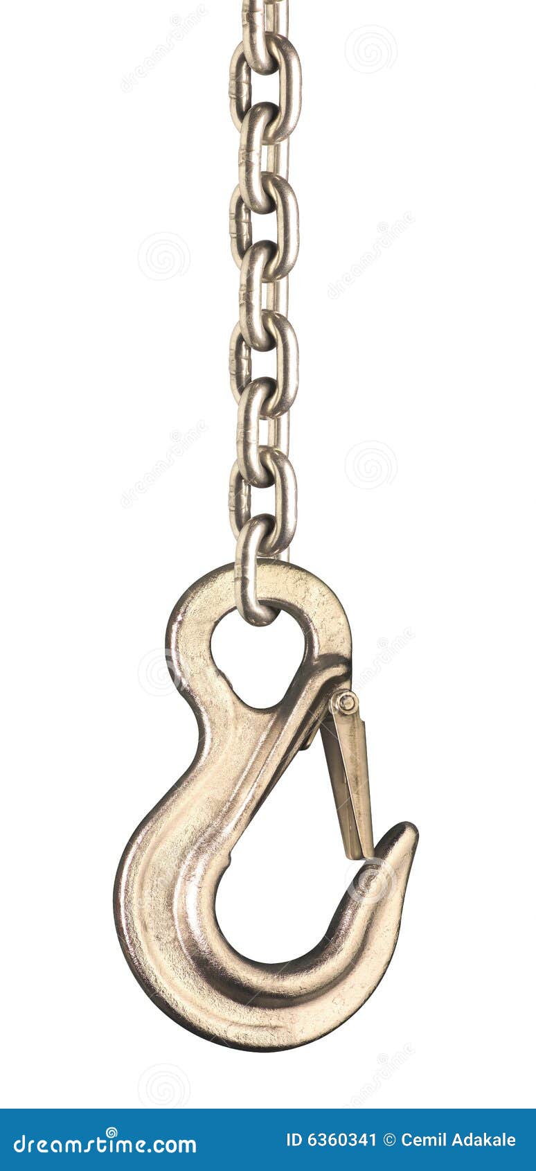 Grote haak en ketting stock afbeelding. Image of verbonden - 6360341