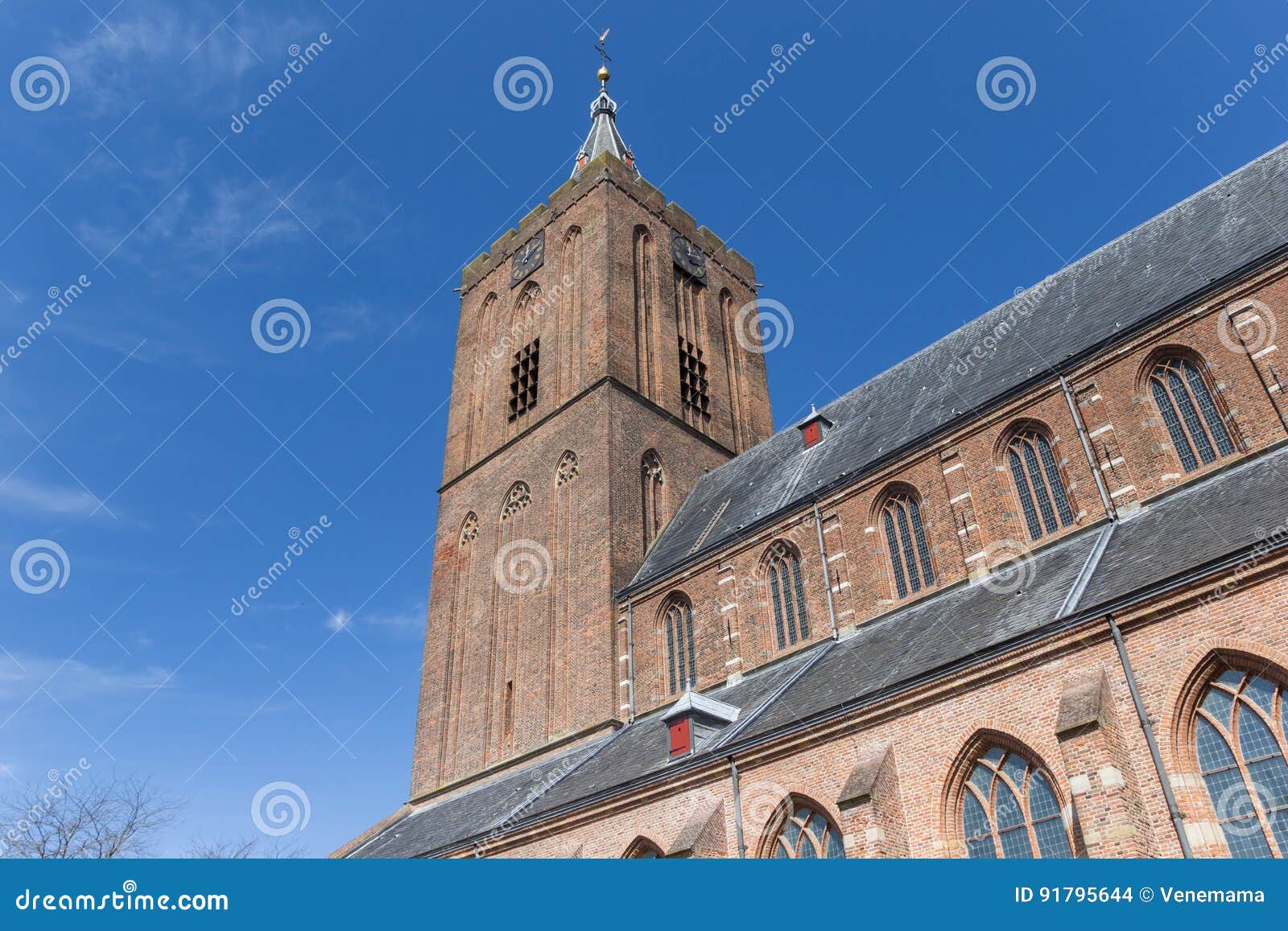 Grote Kerk in De Historische Stad Van Naarden Stock Foto - Image of ...