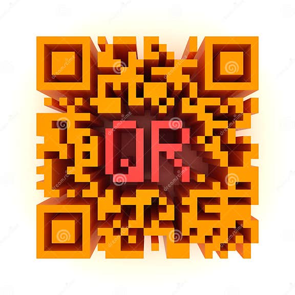 Grote kleuren qR-Code redactionele fotografie. Illustration of ...
