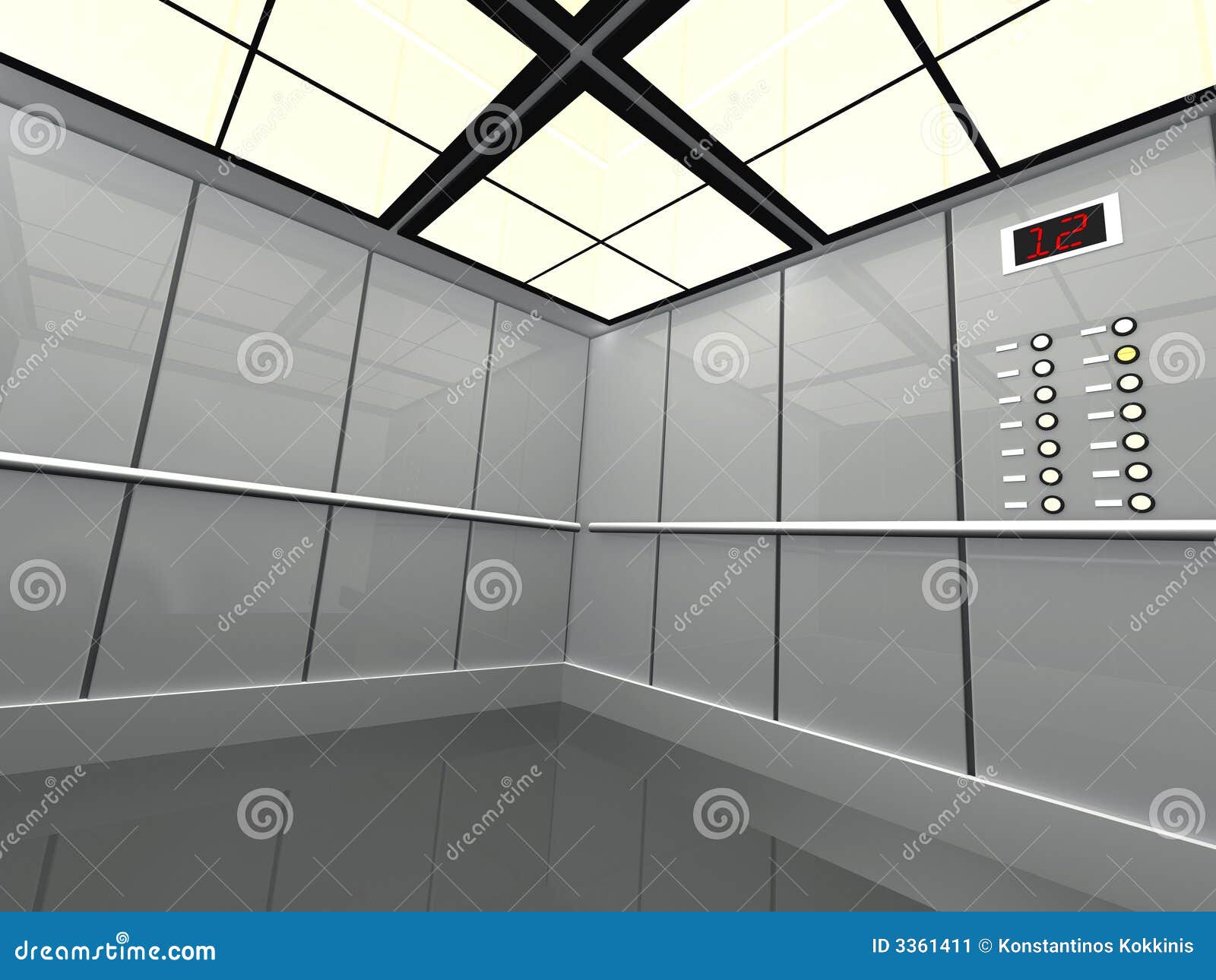 Grote lift stock illustratie. Illustration of teruggeven - 3361411