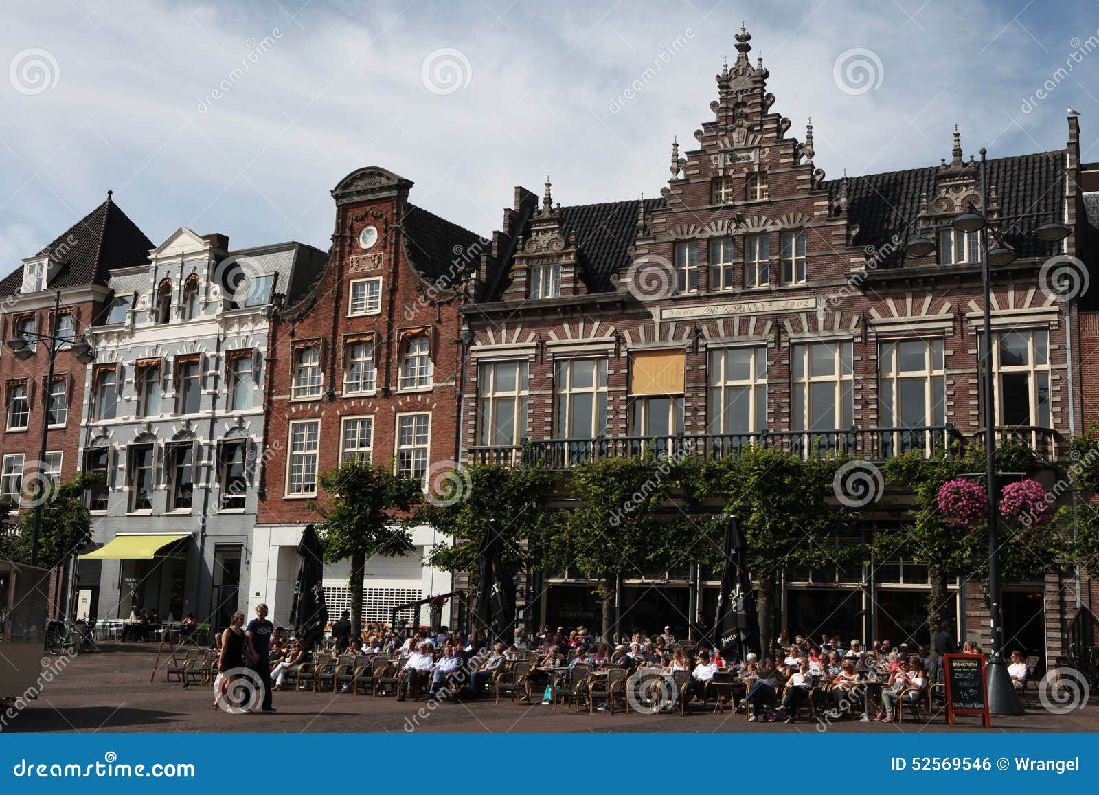 Grote Markt à Haarlem, Pays-Bas Photo éditorial - Image du construction ...