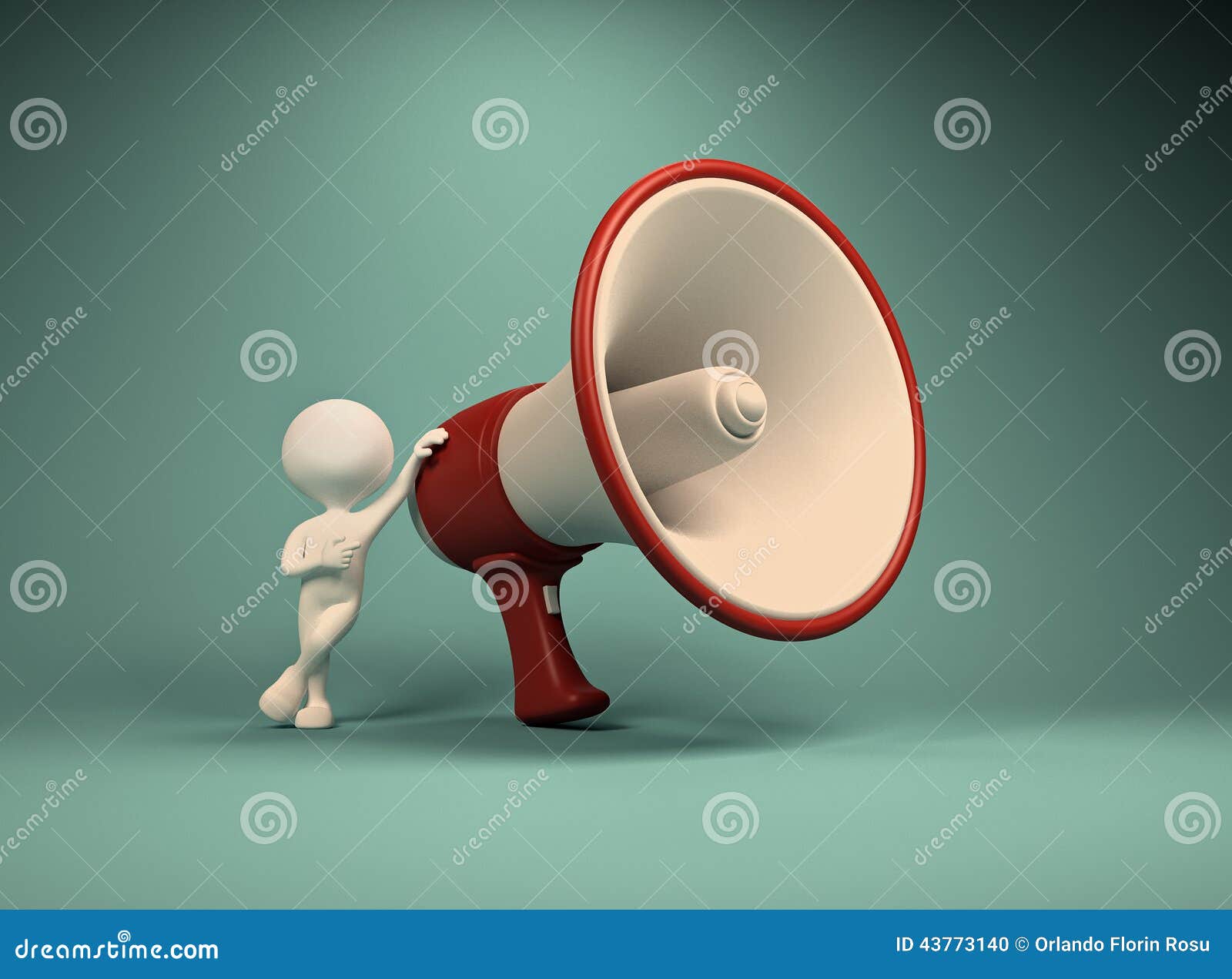 Grote megafoon stock illustratie. Illustration of aandacht - 43773140