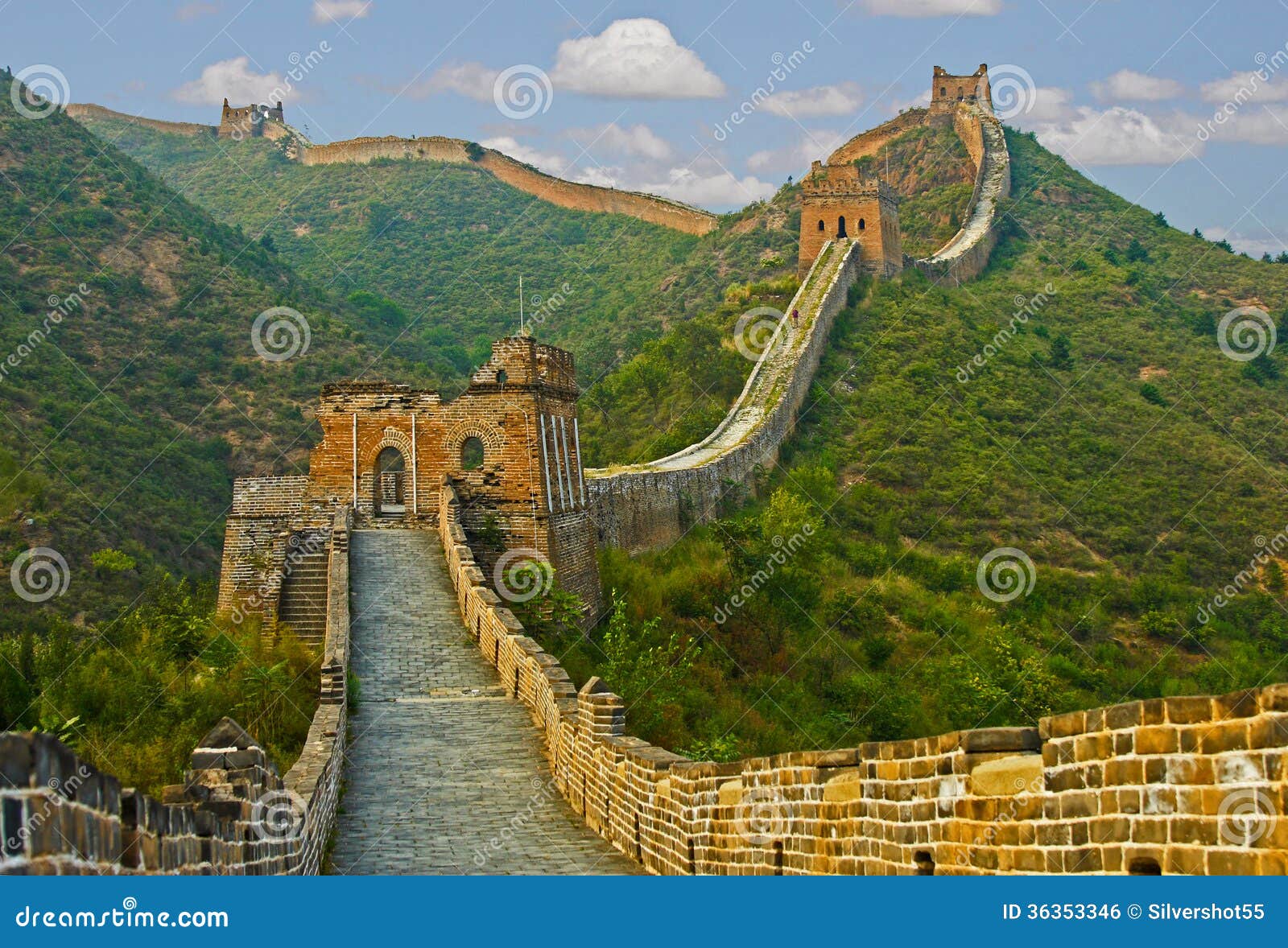 Grote Muur van China stock foto. Image of chinees, groot - 36353346