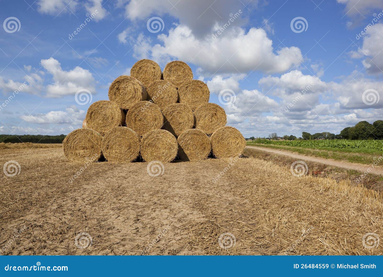 Grote ronde balen stock afbeelding. Image of zomer, landbouw - 26484559