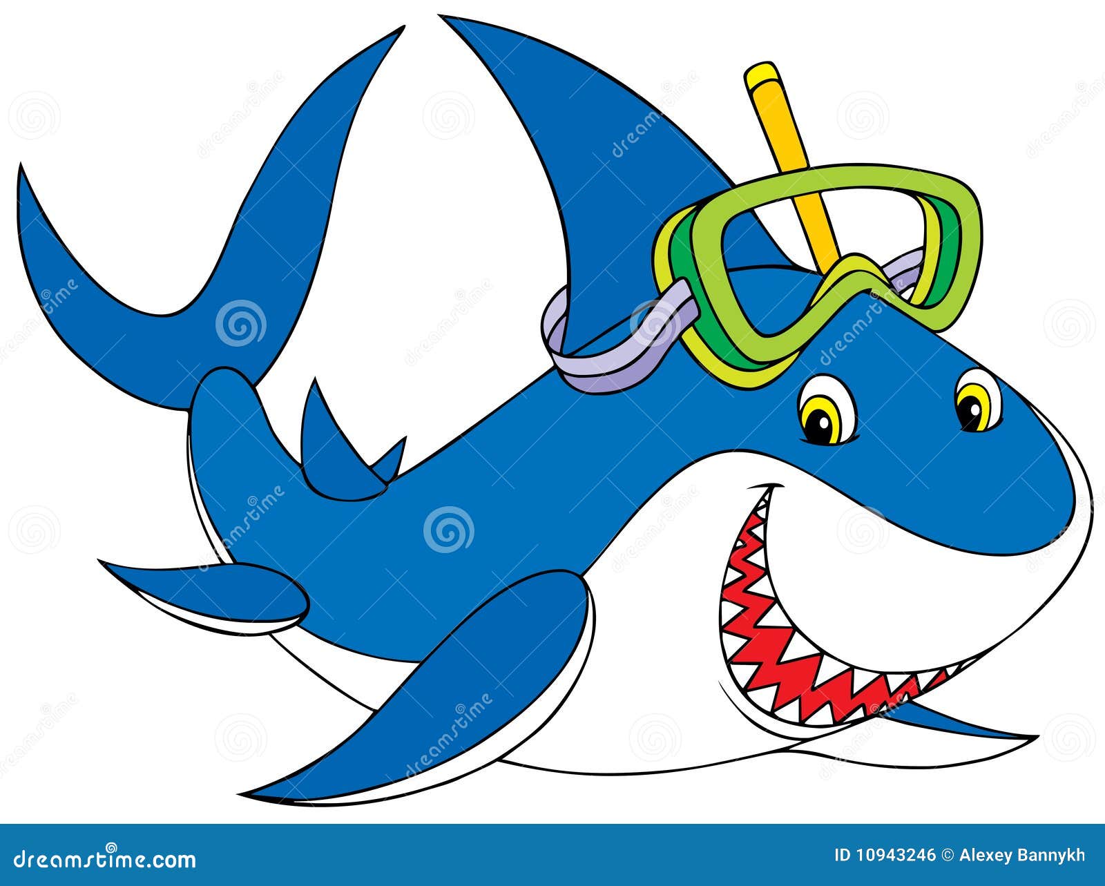 Grote Witte Haai vector illustratie. Illustration of roofdier - 10943246