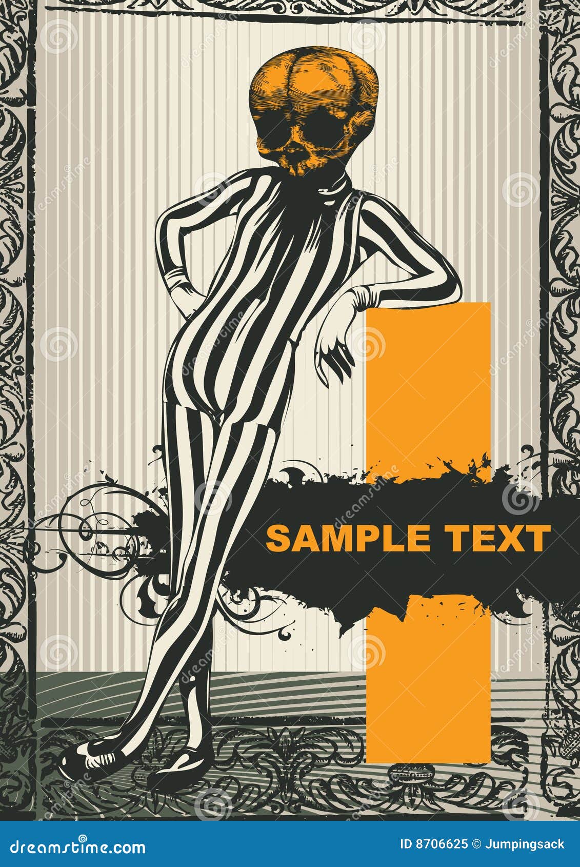 Grotesque character stock vector. Illustration of alternative - 8706625