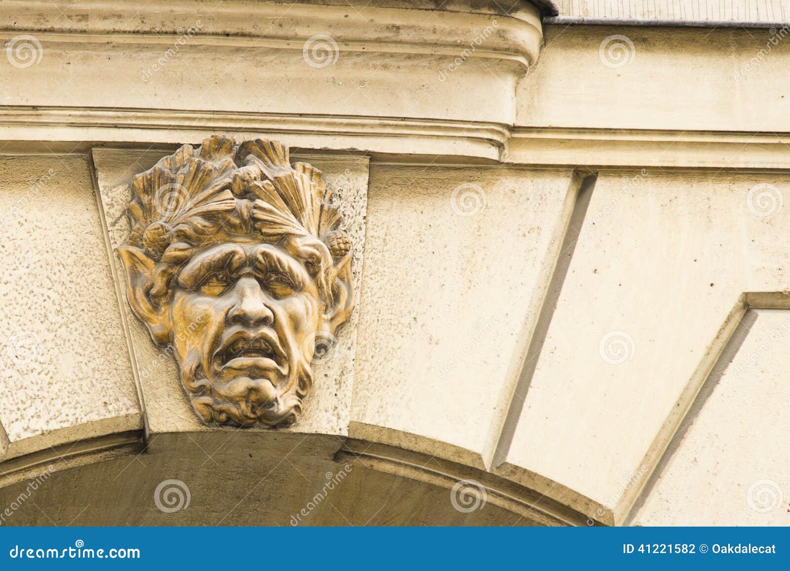 A Bizarre Distorted Reflection Of A Residential Building And Trees In ...