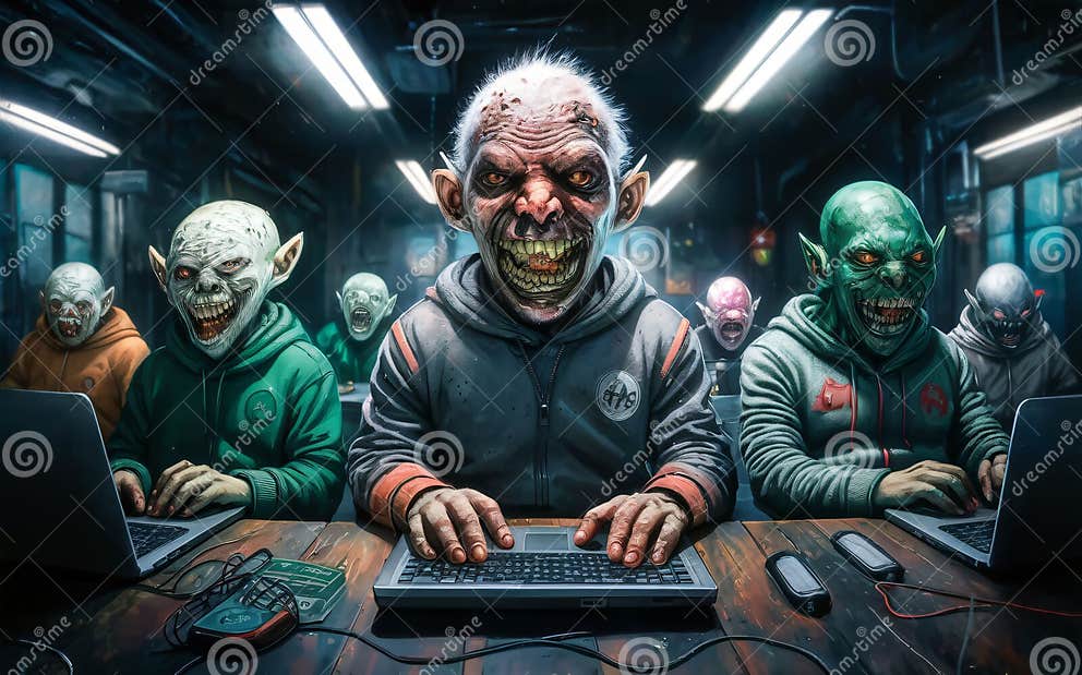 Grotesque Hackers Masked Troll Farm the Web in Computer Malware Stock ...