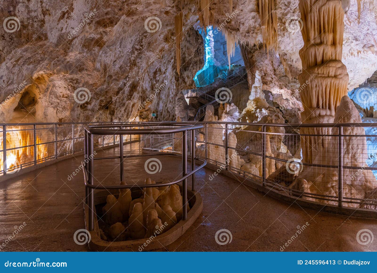 Grotte Di Frasassi Caves in Italy Stock Image - Image of marche ...