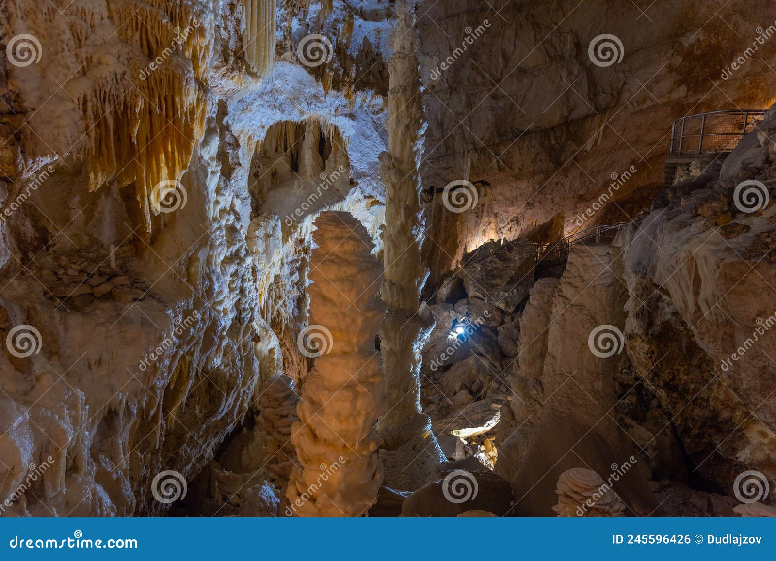 Grotte Di Frasassi Caves in Italy Stock Photo - Image of geological ...