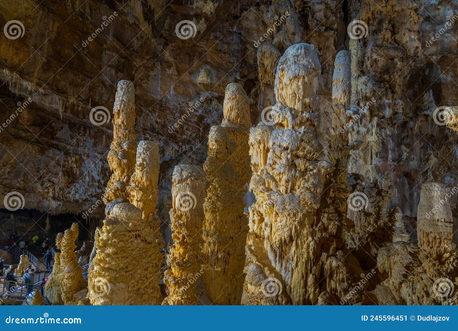 Grotte Di Frasassi Caves in Italy Stock Image - Image of geological ...