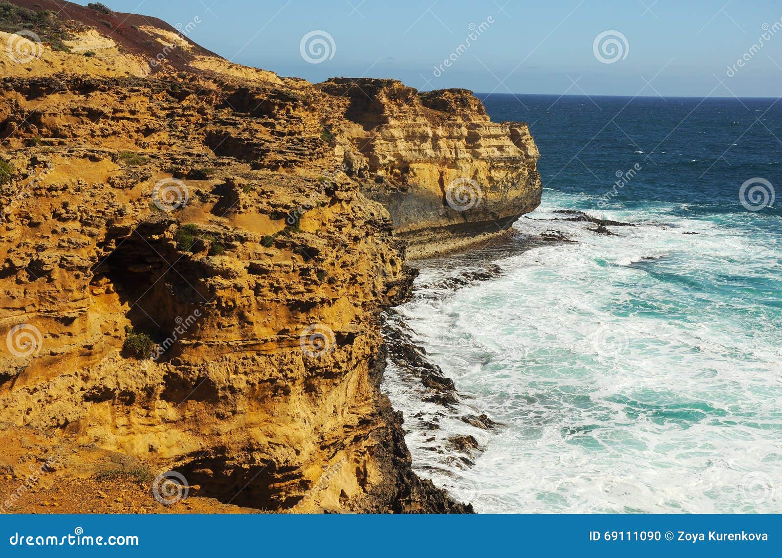 Grotto. stock photo. Image of famous, blue, color, pacific - 69111090