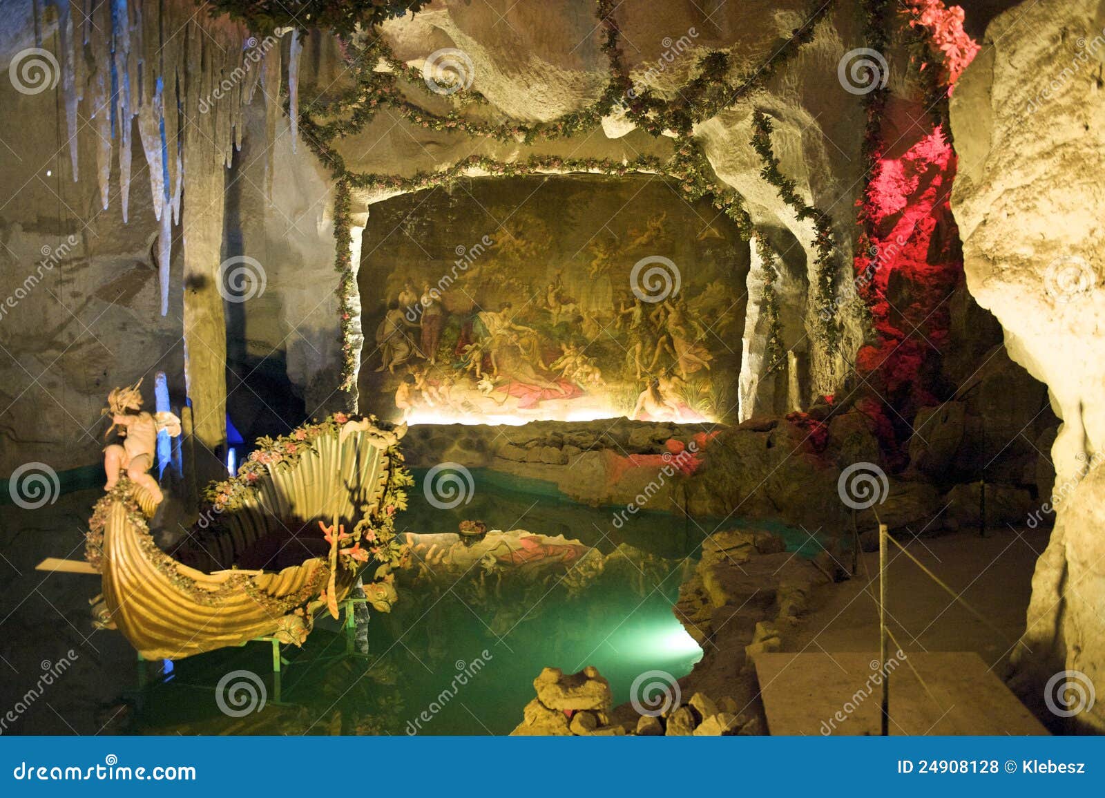 Grotto of Venus in Linderhof Castle, Bavaria Stock Photo - Image of ...