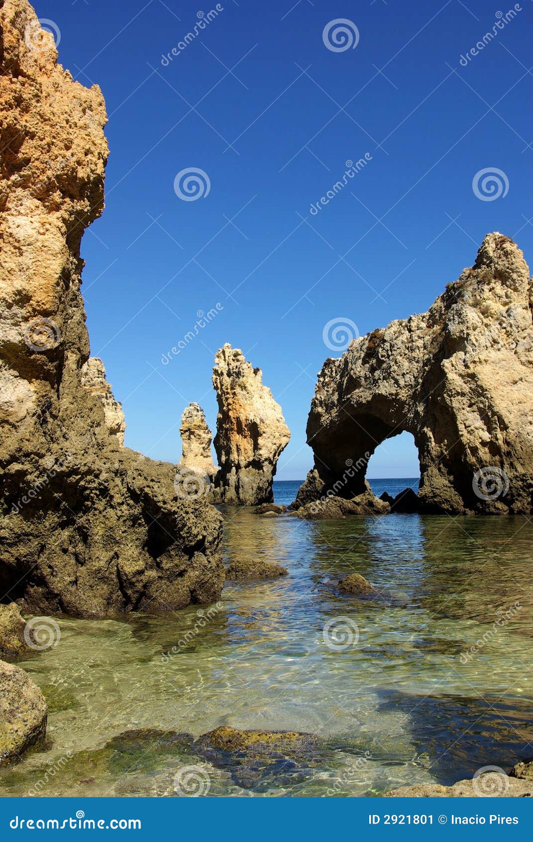 Grottos in Lagos stock image. Image of beach, ocean, rock - 2921801