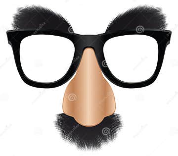 Groucho mask stock vector. Illustration of carnival, masquerade - 21376923