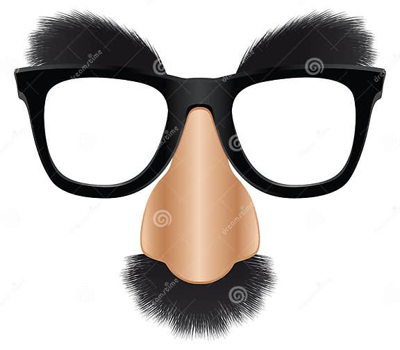 Groucho mask stock vector. Illustration of carnival, masquerade - 21376923