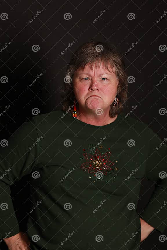 Grouchy Lady stock image. Image of face, concept, middle - 13063101