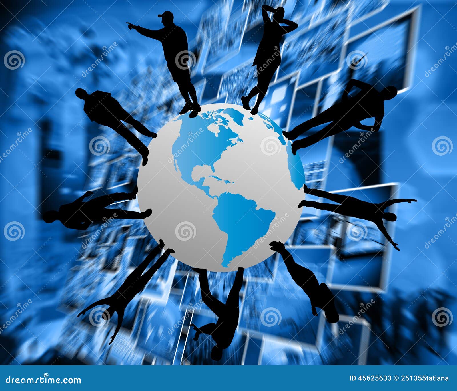 On the ground stock image. Image of globalization, screen - 45625633