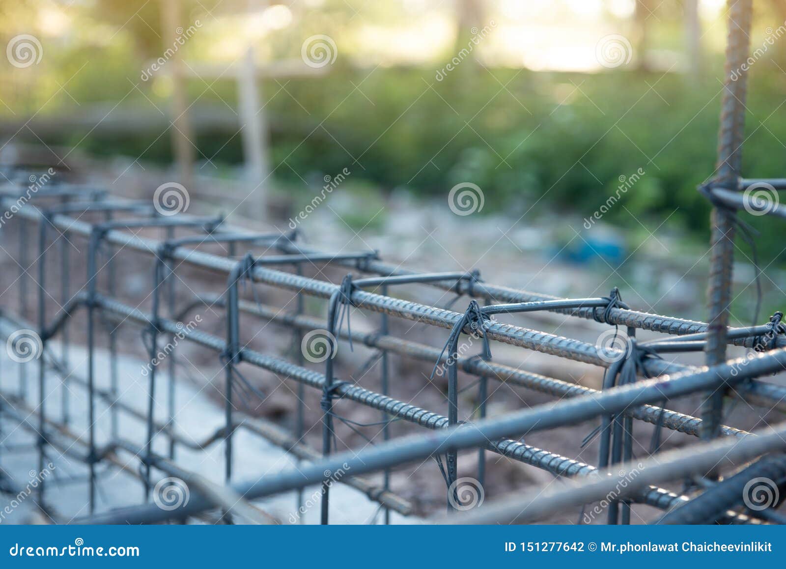 Ground Beam of Structure Building Stock Photo - Image of civil, ground ...
