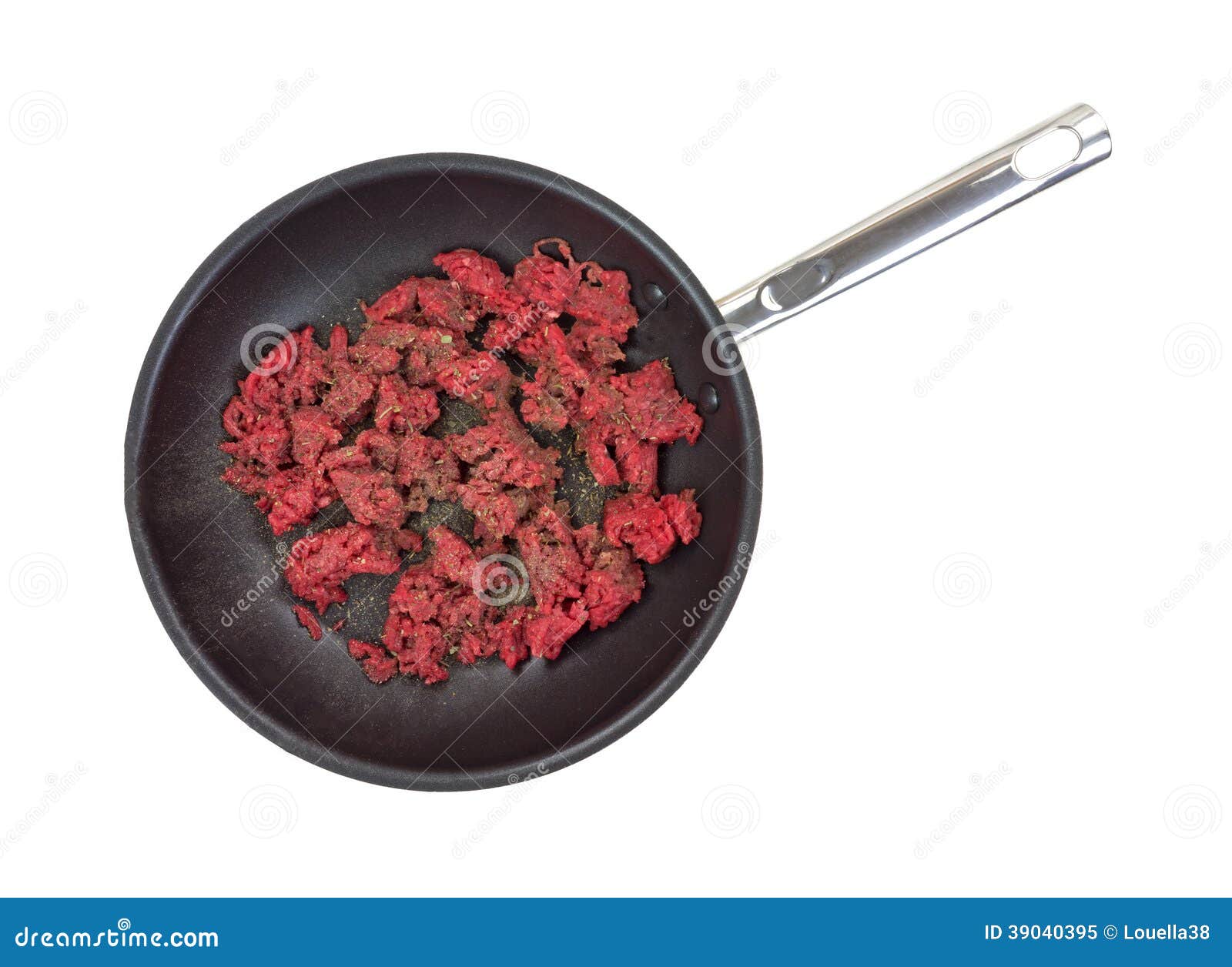Ground Beef in Pan Raw Top View Stock Image - Image of meat, beef: 39040395