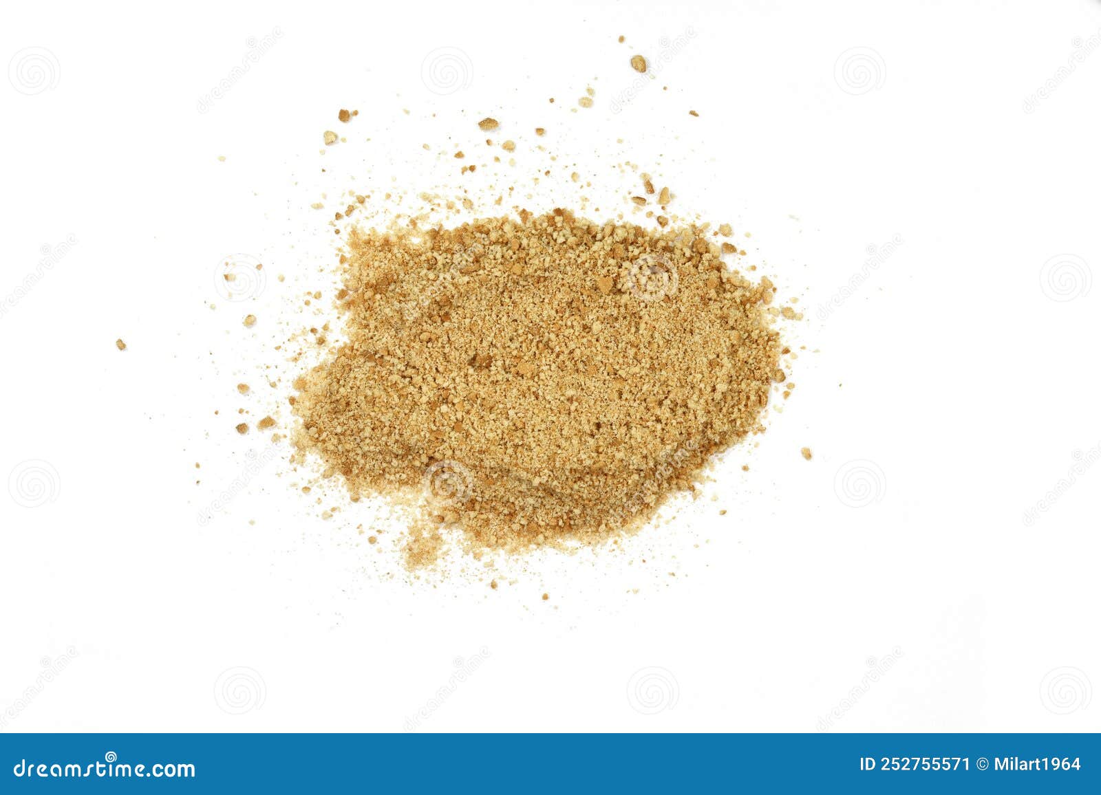 Ground Biscuits on Isolated Stock Image - Image of corn, flour: 252755571