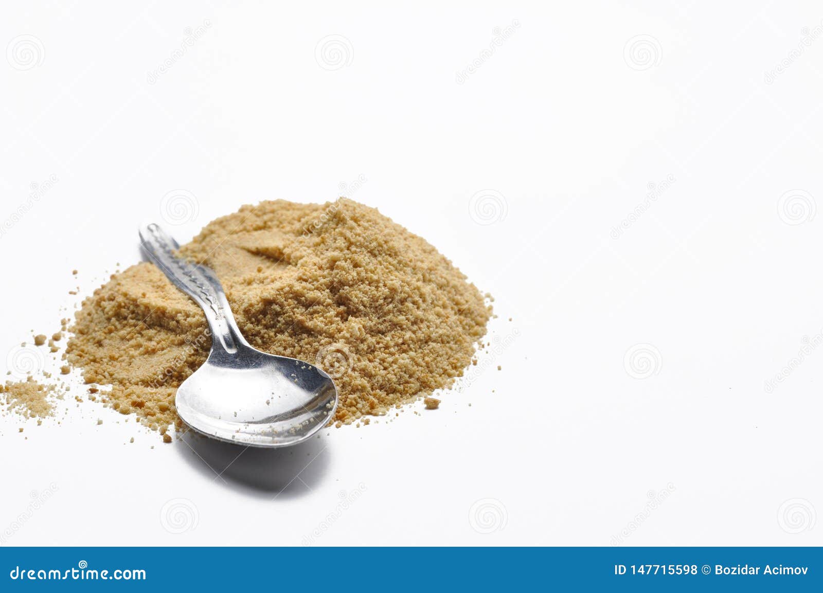 Ground Biscuits on White Background Stock Photo - Image of grain ...