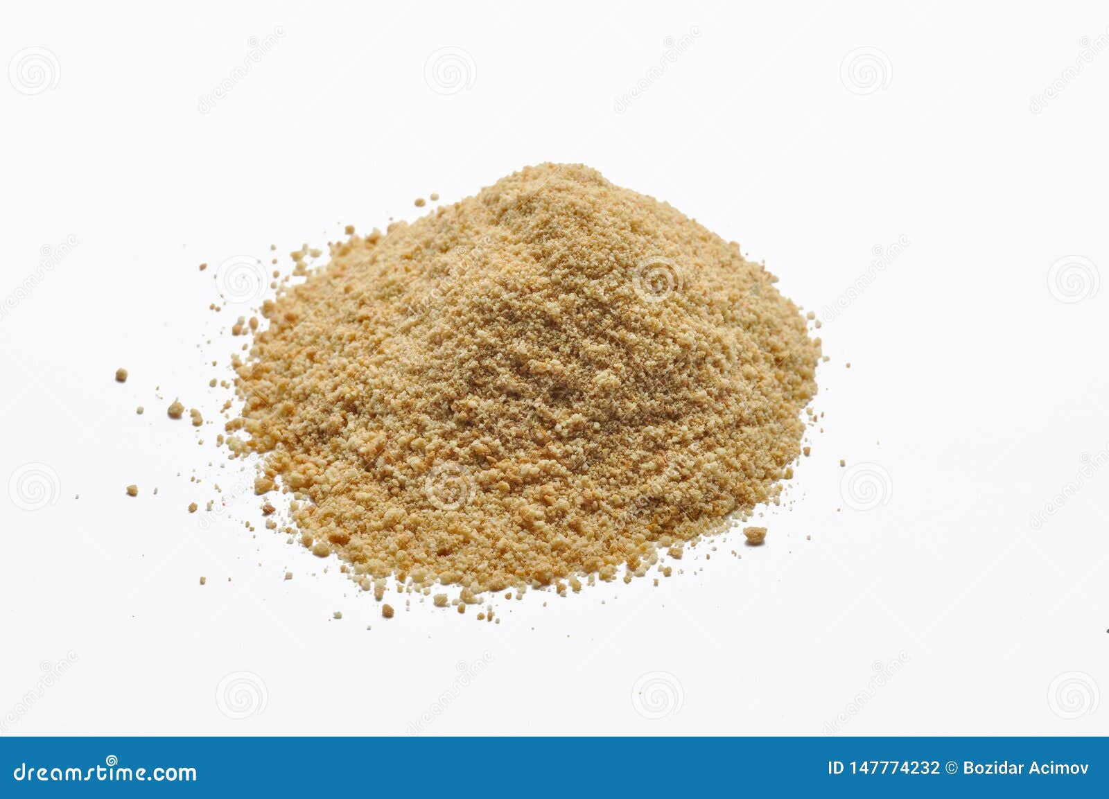 Ground Biscuits on White Background.Copy Space Stock Photo - Image of ...