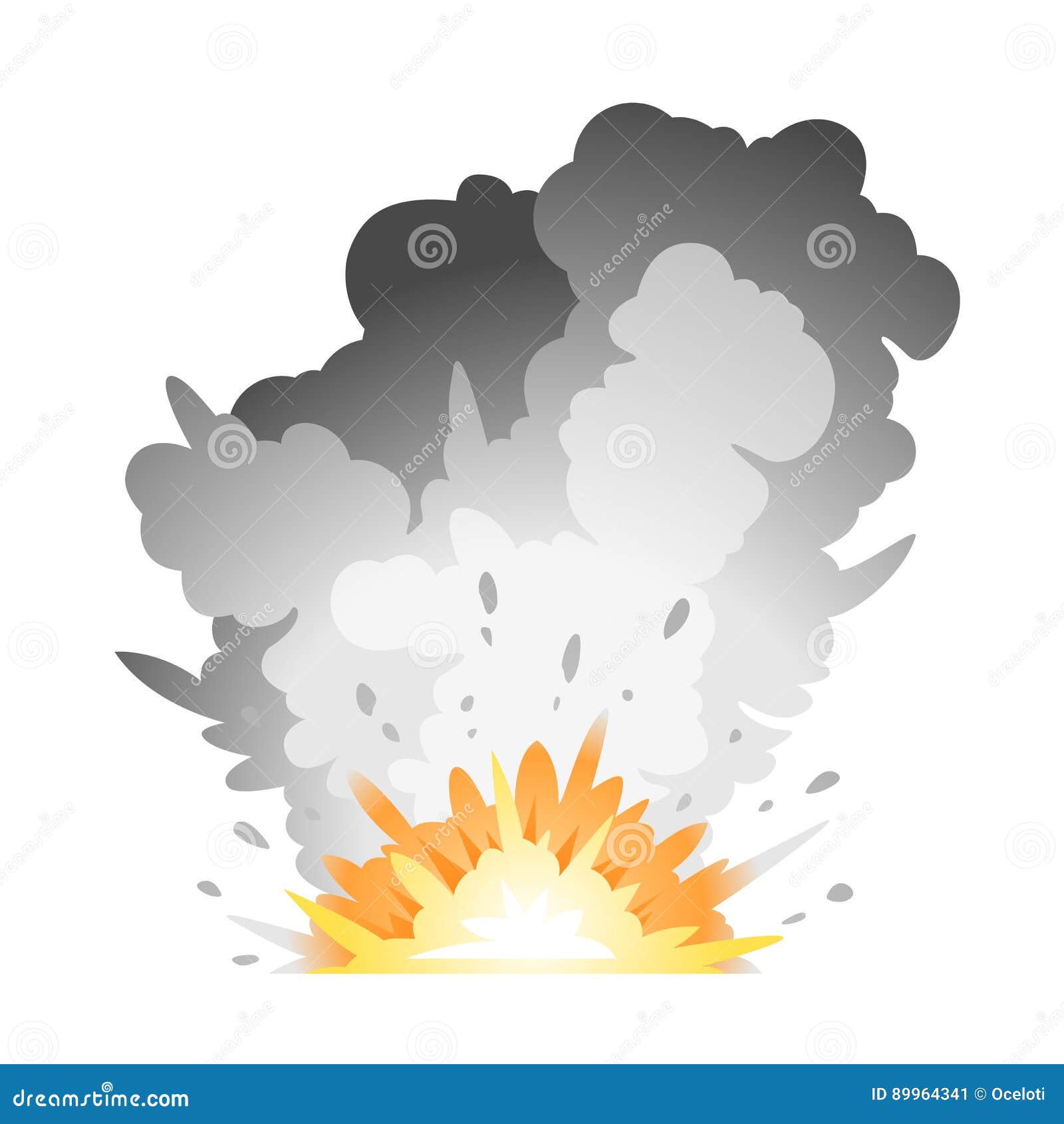 Ground Bomb Explosion stock vector. Illustration of military - 89964341