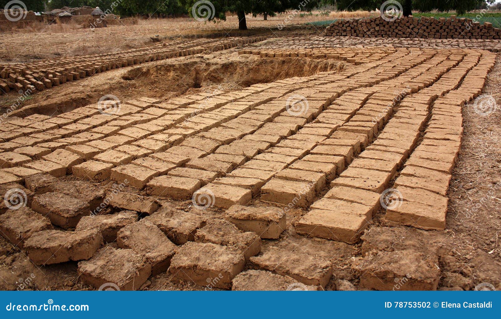 Ground brick production stock photo. Image of heritage - 78753502